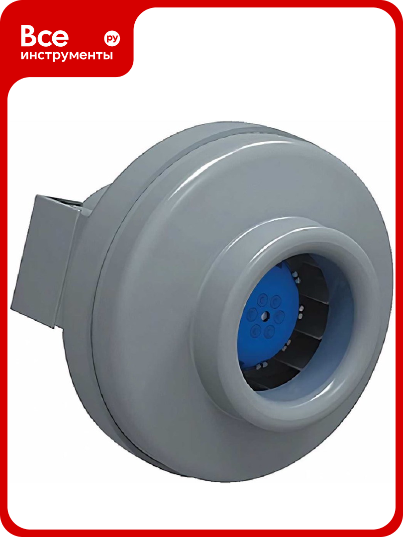 Круглый канальный вентилятор ZILON ZFO 250 p, композитного полимера, высокая производительность, низкий уровень шума