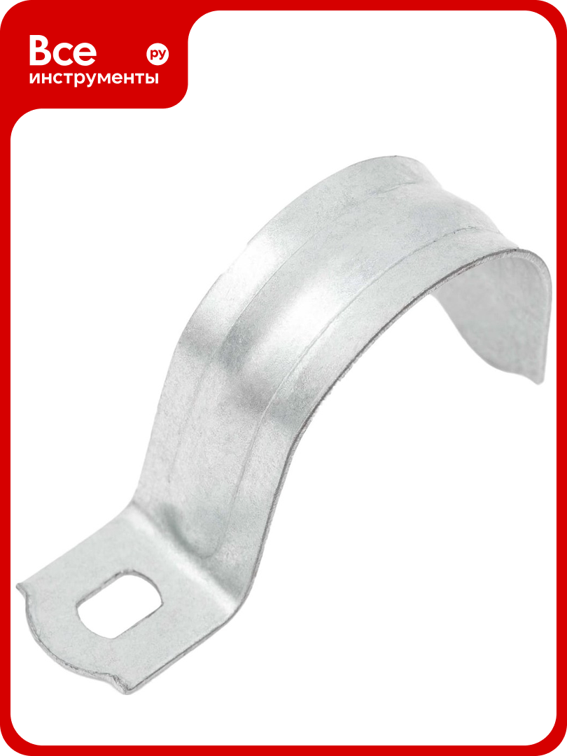 Скоба металлическая Gigant однолапковая СМО 25-26 мм с/о оцинк. 100шт GMB-1/2526O