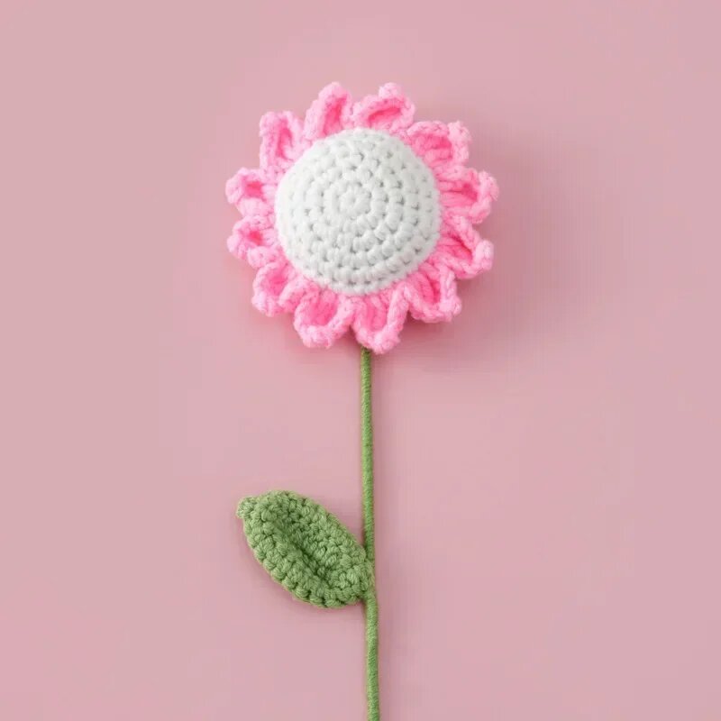 1 шт. вязаный букет подсолнухов, вязаные крючком цветы, выпускной букет цветов, декор для свадебной вечеринки, подарок друзьям, Flores A, связанный крючком