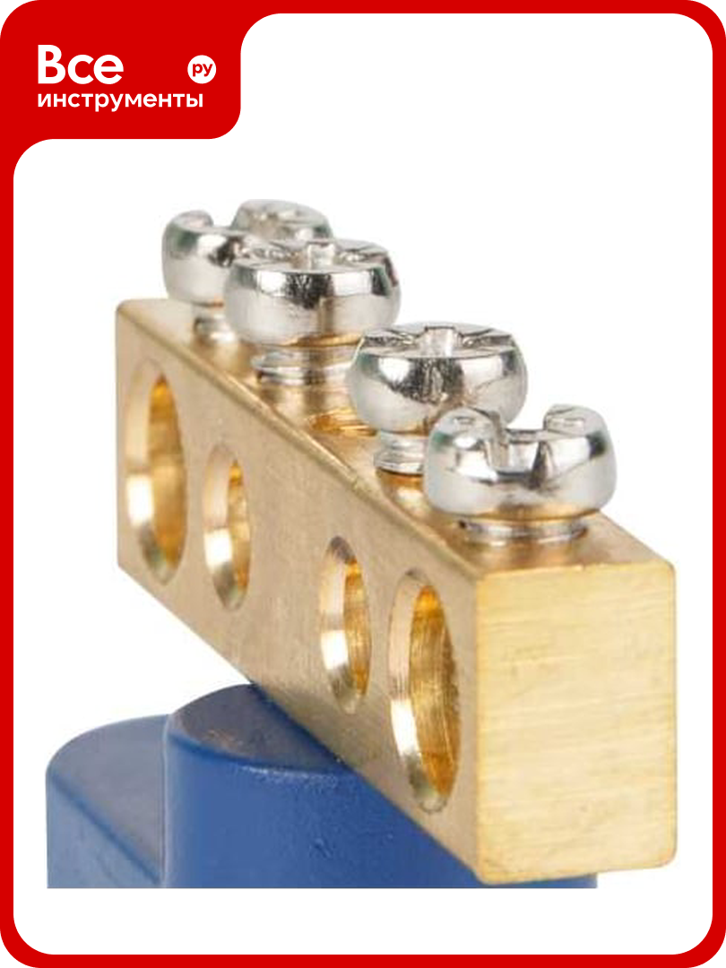 Шина нулевая КЭАЗ OptiKit BB-PEN-S-4-6х9-1 277974, для электрического механического соединения нулевых рабочих нулевых