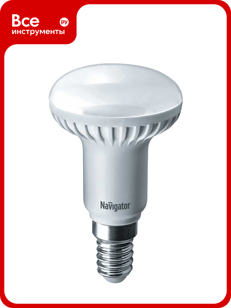 Светодиодная лампа Navigator 94 136 NLL-R50-5-230-4K-E14 5Вт 4000К 94136 рефлекторный тип естественный белый свет