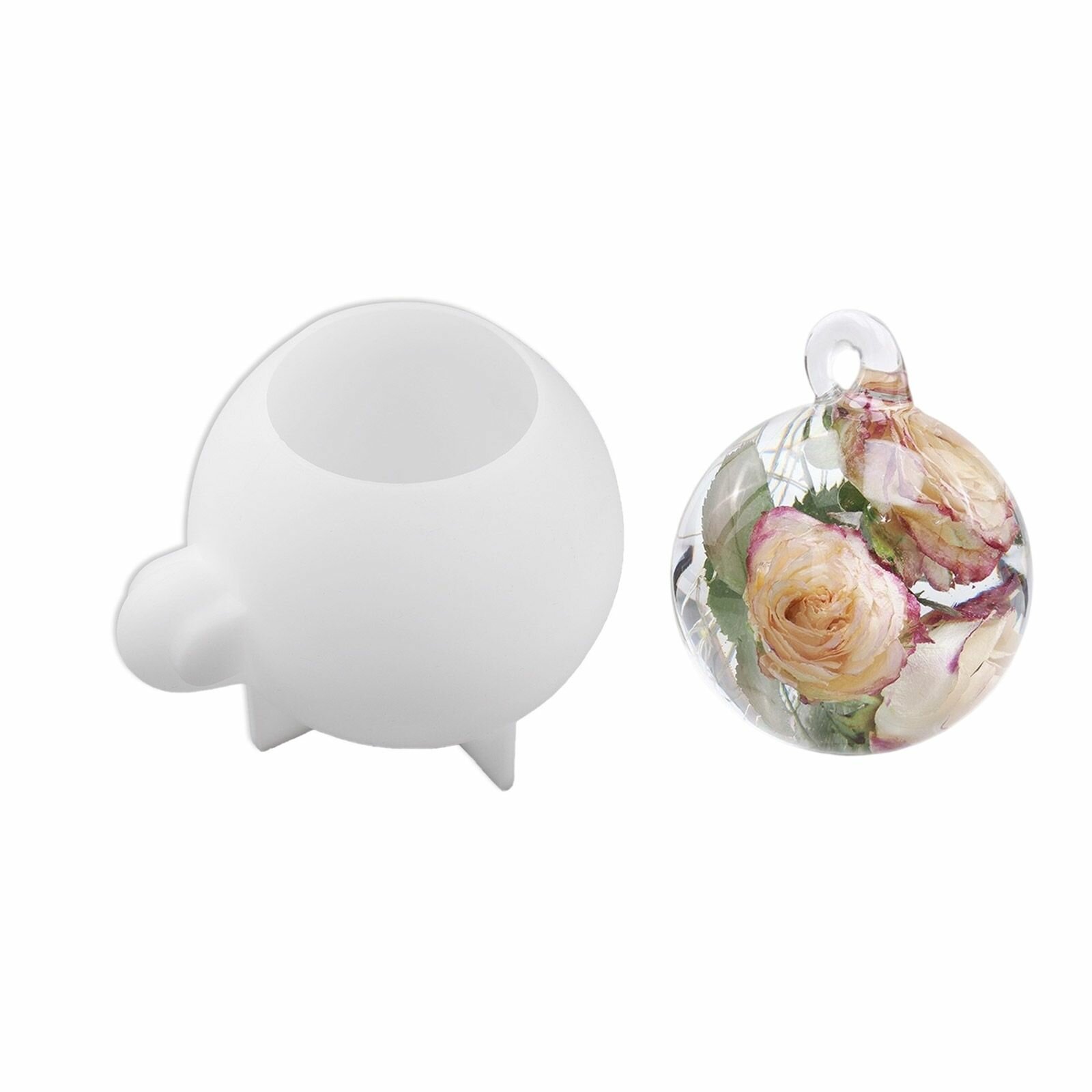 Многоразовая форма для изготовления шариков из силиконовой сферы ювелирных изделий смолы DIY