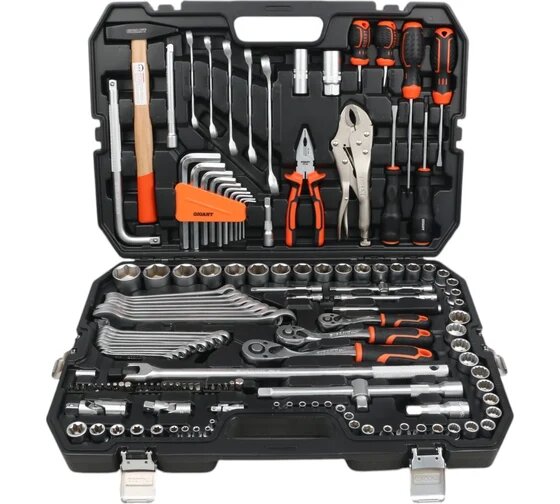 Набор инструмента Gigant 1/2, 1/4 и 3/8 дюйма с 6-гранными головками, 142 предмета GAS-142