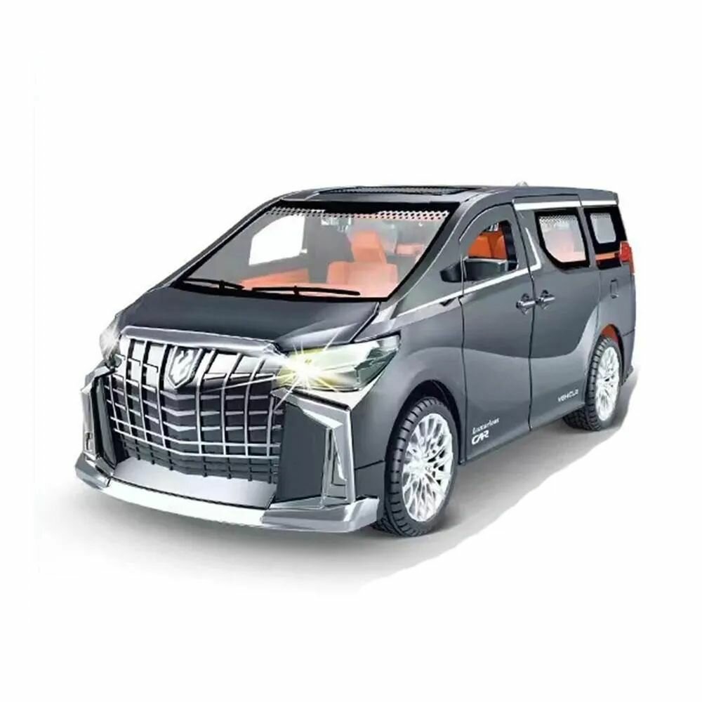 1:24 для Toyota Alphard, литая под давлением модель автомобиля, игрушечный автомобиль для мальчиков