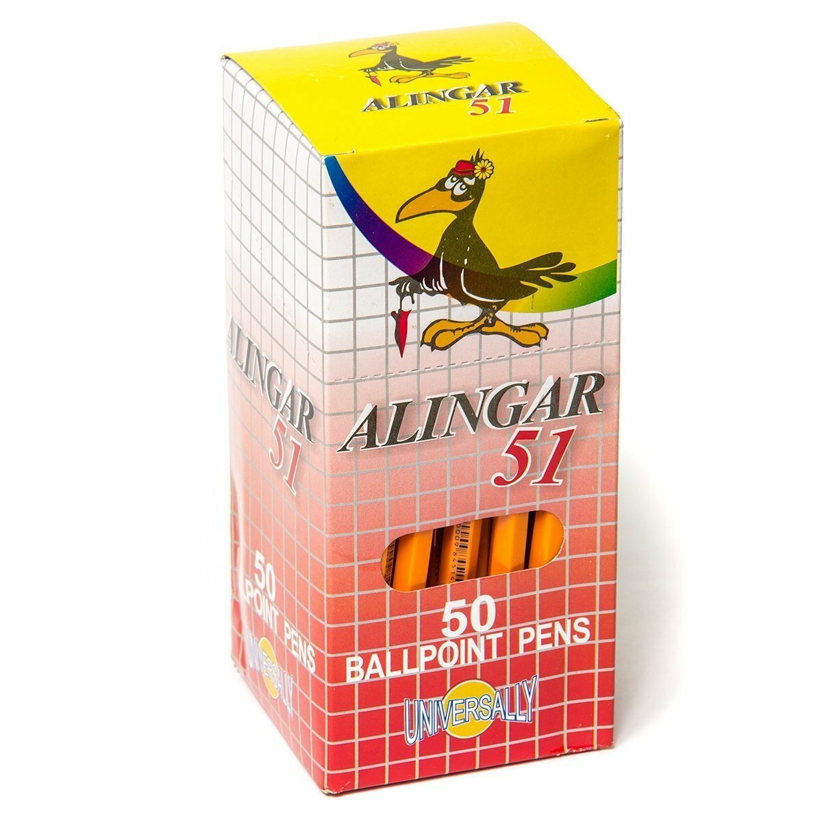 Шариковая ручка Basir Alingar "51" 1мм, шестигранная, красная