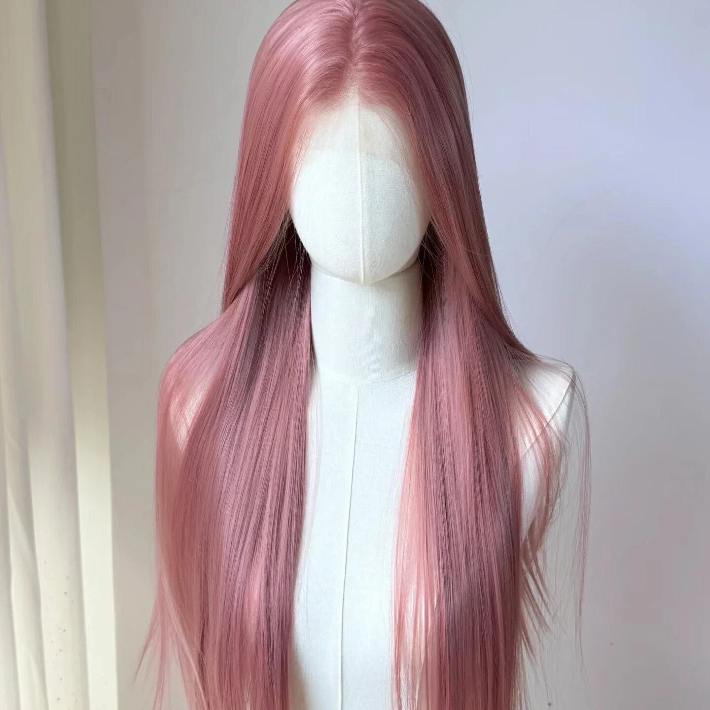 Розовый парик 26 дюймов Rose pink