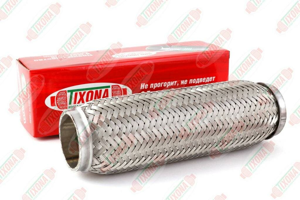Гофра глушителя TIXONA 55250 Universal 55х250 мм Steel AISI 304 With inner braid