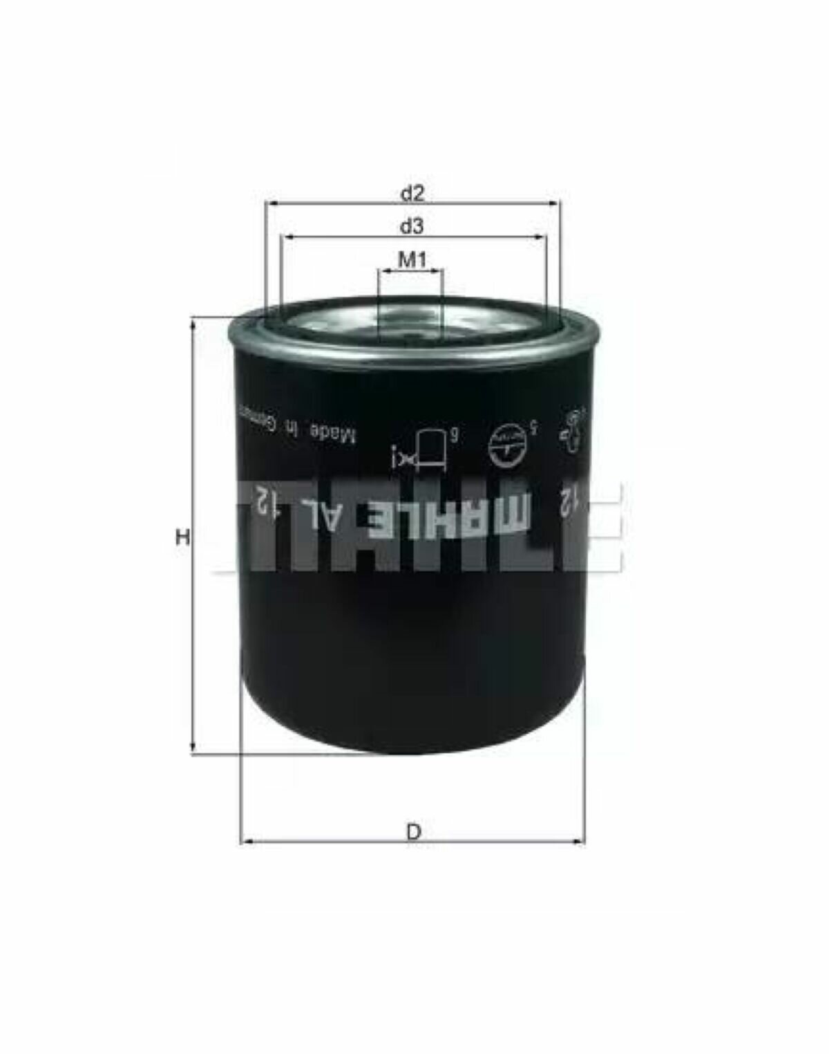 Фильтр (Осушитель Воздуха) Daf, Iveco, Man(Mahle/Knecht Al12)