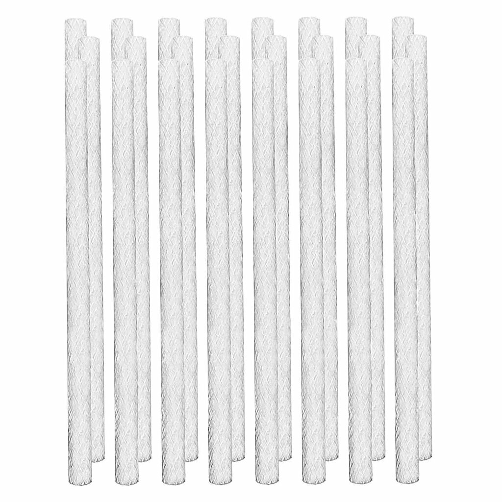 Замена Фитилей для Факелов 24шт, Фитили из Стекловолокна Длиной 13,8 Дюйма 1/2 Дюйма для Факелов для Бутылок Вина, Масляная Лампа, Садовый Светильник
