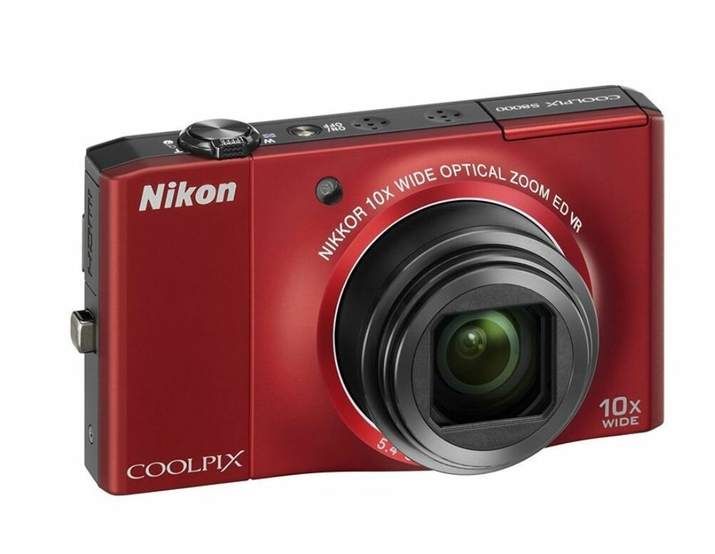 Фотокамера Nikon Coolpix S8000 Red Цифровой компактный фотоаппарат