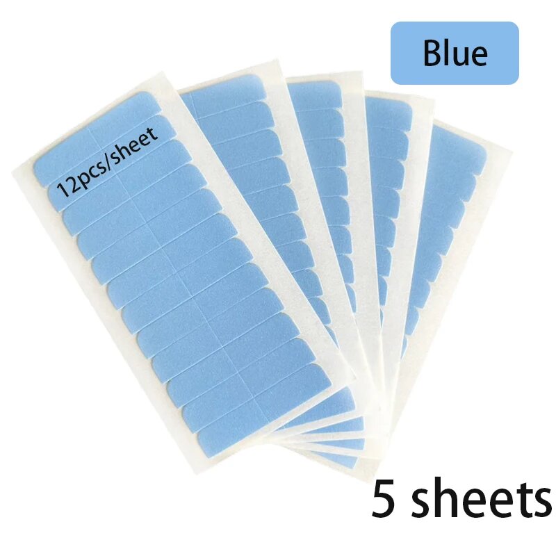 Двусторонний клей для париков Plussign 120 шт blue 60pcs 5sheets