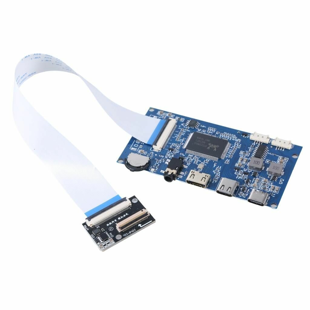 Плата управления LCD панелью с интерфейсом EDP 30pin, портативный контроллер экрана с чипом RTD2556, разрешение 2048x1536, с кабелем