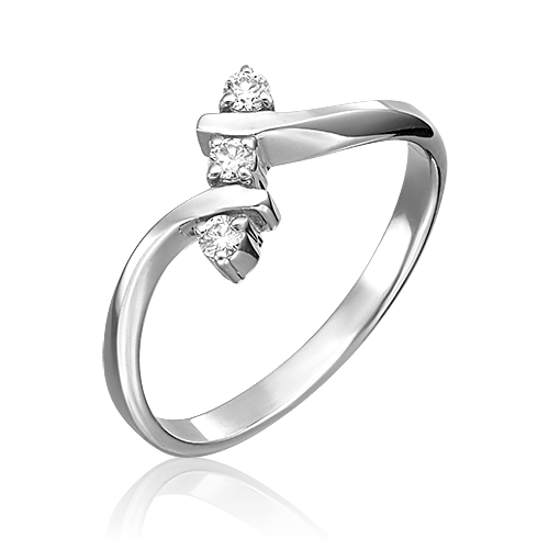 Кольцо, белое золото, 585 проба, бриллиант