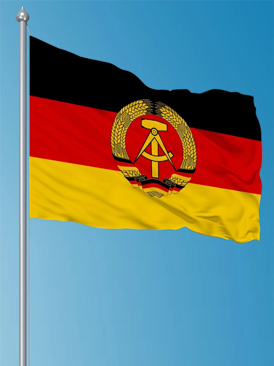 Флаг Восточной Германии 90x150 см 60 х 90 см