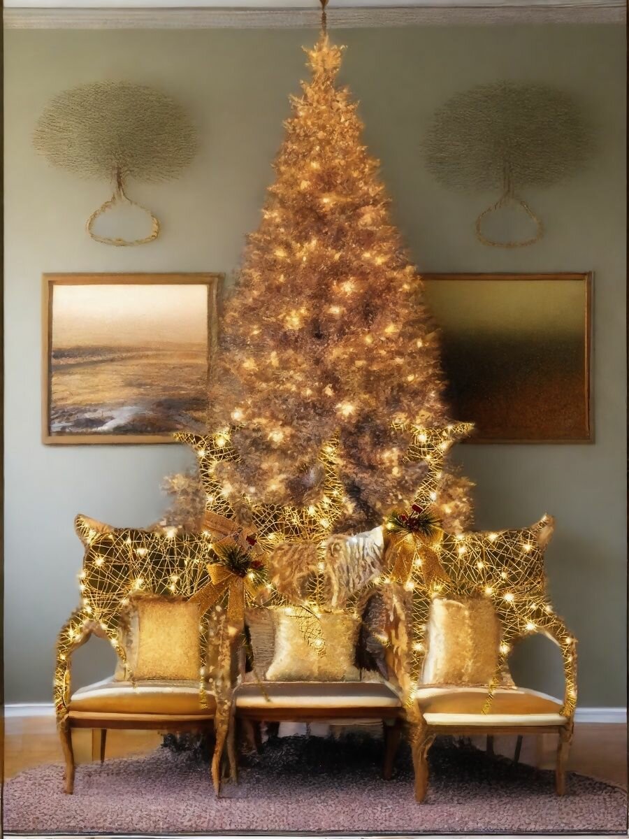 Каркасная светодиодная фигура Олень 65 см