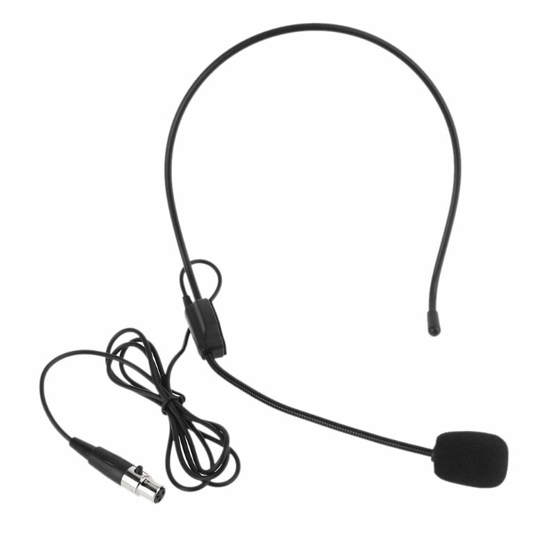 XLR 3-Контактный Микрофон для Руководства по Головному Убору Конденсаторный Микрофон Для громкоговорителя для Тура