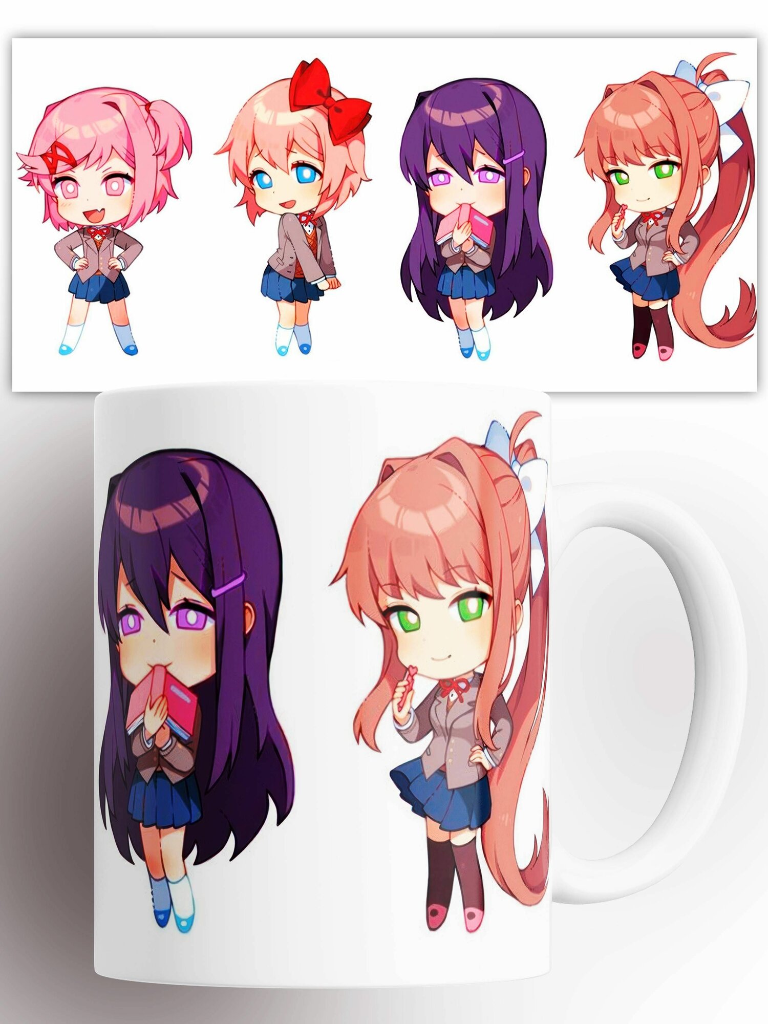 Кружка компьютерная игра Литературный Клуб Доки Доки 330 мл