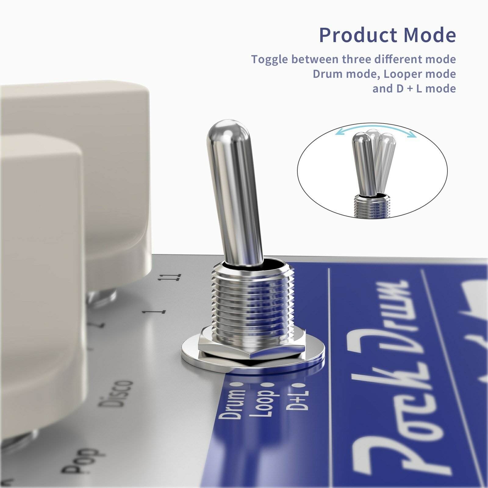 Ammoon PockDrum музыкальная педаль эффектов для гитары, 3 режима, 11 стилей ударных, максимальная запись 20 минут