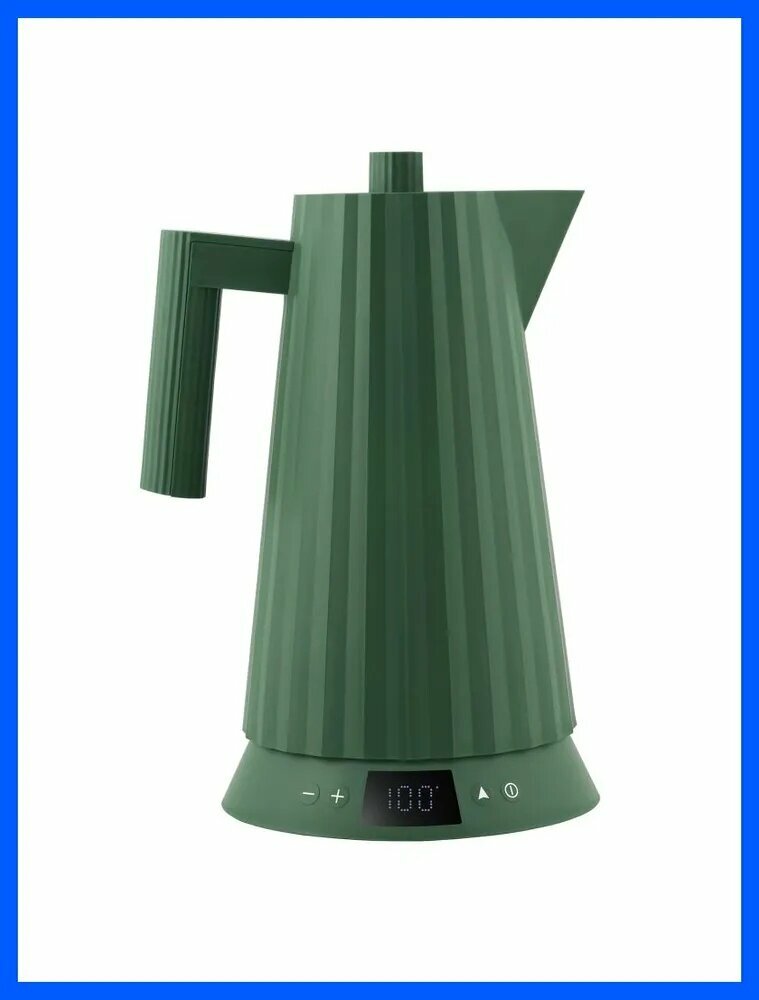 Alessi Электрический чайник Plisse MDL21, зеленый
