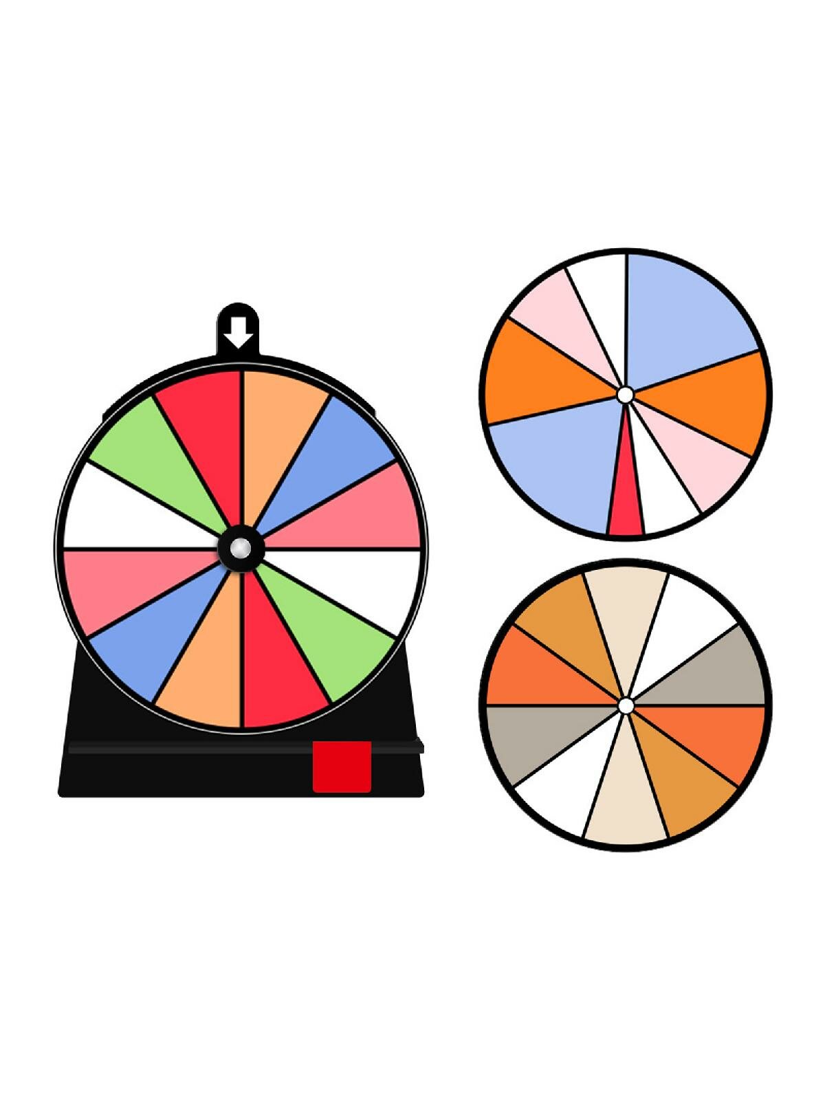 Красочное колесо для принятия решений с портативным дизайном Идеально подходит для мероприятий и игр
