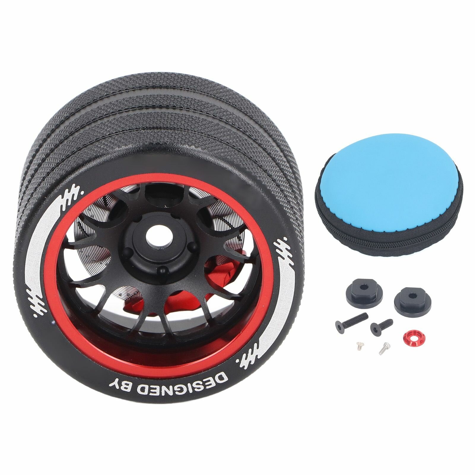 RC маховик из алюминиевого сплава, легкий ударопрочный маховик с дистанционным управлением для FLYSKY Red