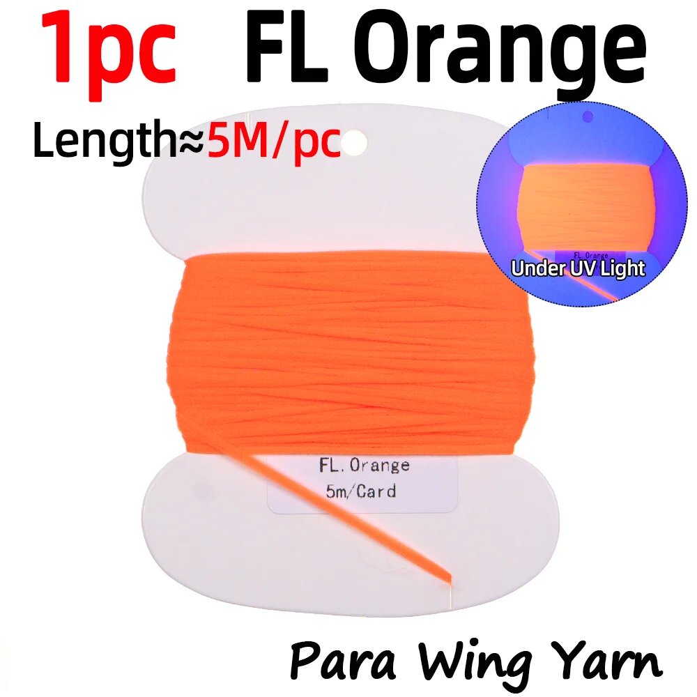 FL Orange Пара Wing Yarn, 5M