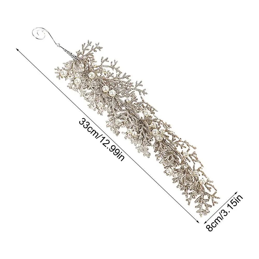 Искусственные веточки кипариса с жемчугом BONSAI c