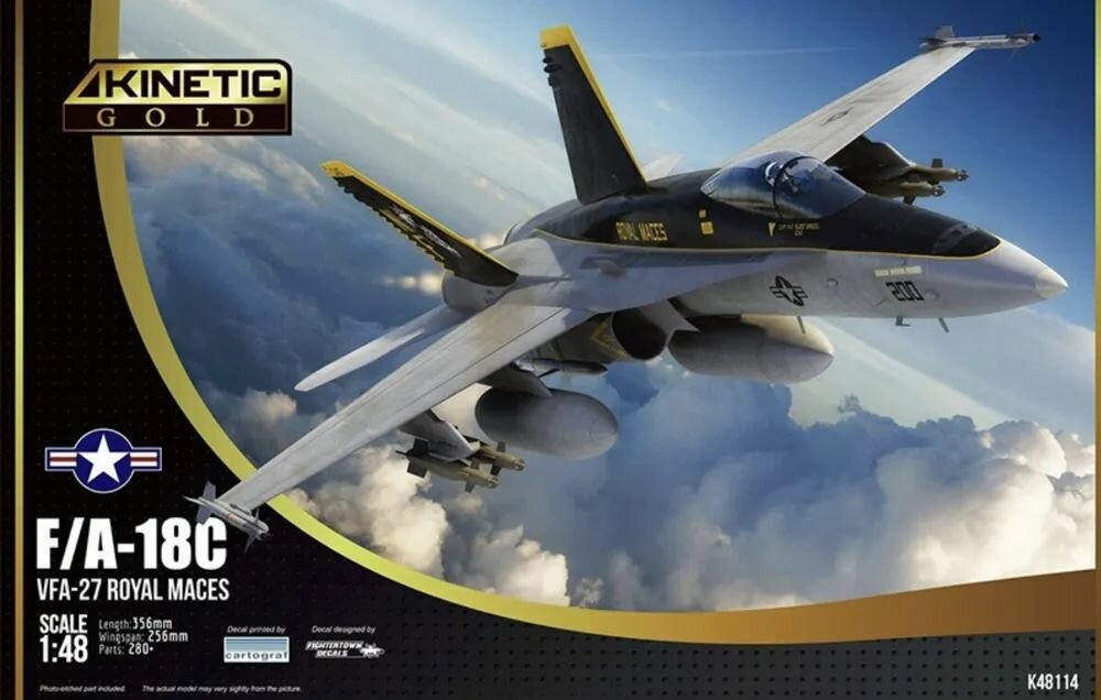 Kinetic Model K48114 1/48 F/A-18C VFA-27 Royal Maces сборная модель самолета