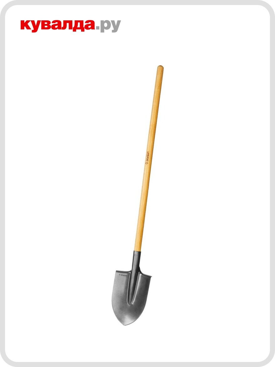 Лопата штыковая ЗУБР "фаворит" с деревянным черенком 4-39501
