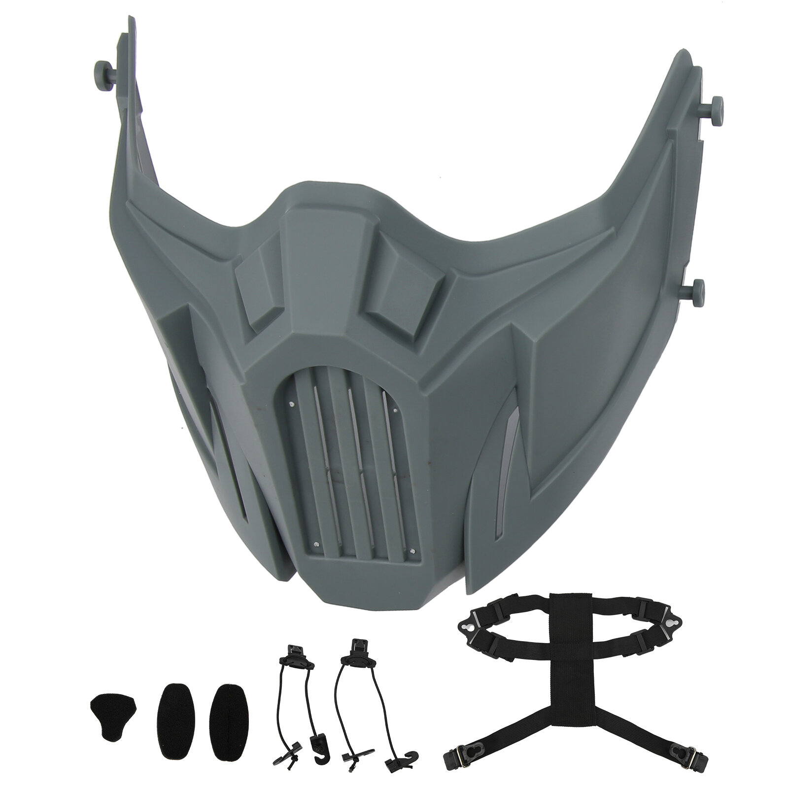 Полузакрывающая лицевая маска, защита головы для тактических игр в стиле CS, выживания на открытом воздухе и косплея.