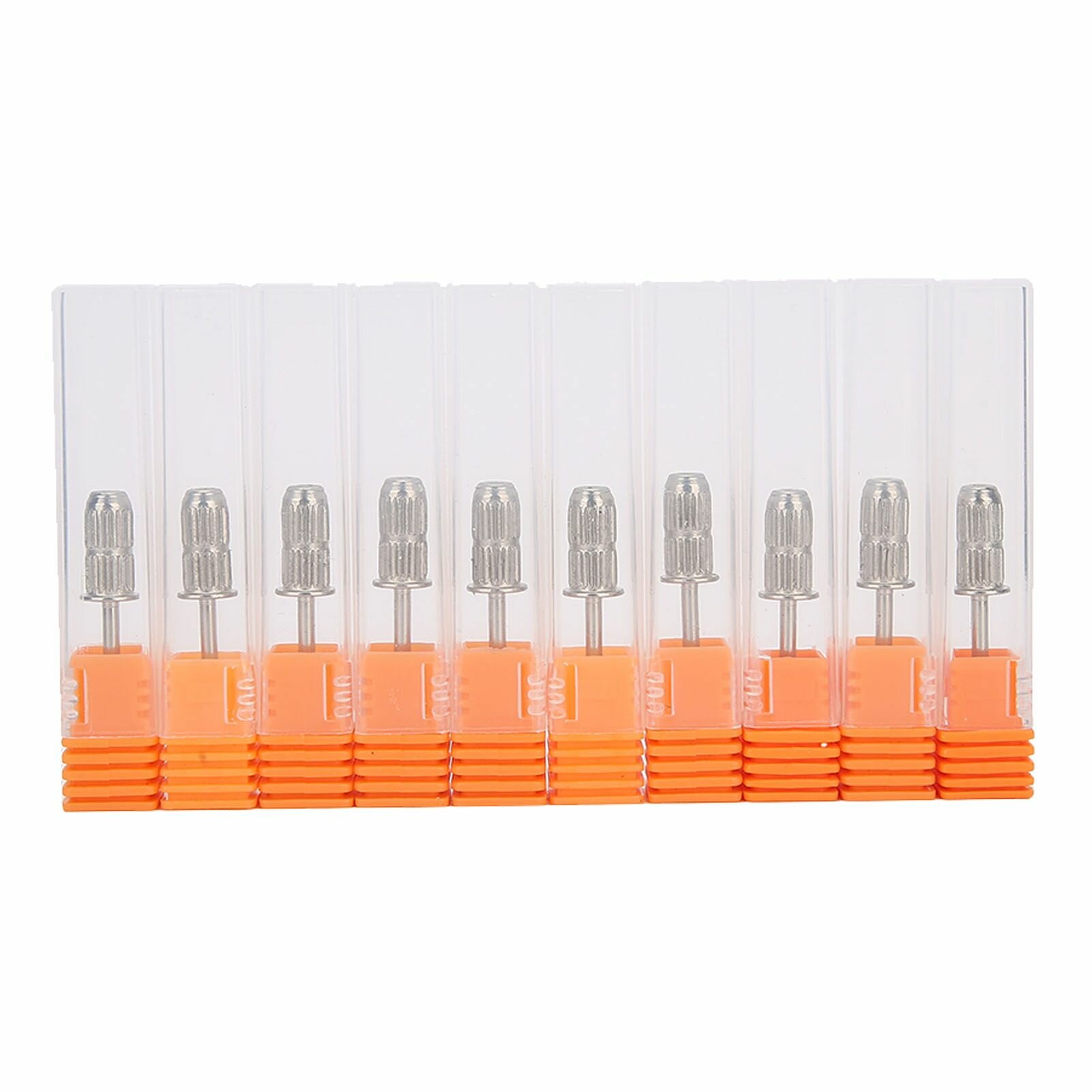 10 шт. 2,35 мм шлифовальных лент для ногтей с держателем для электрической дрели и маникюрной машинки, серебристые, прочные аксессуары для дрели