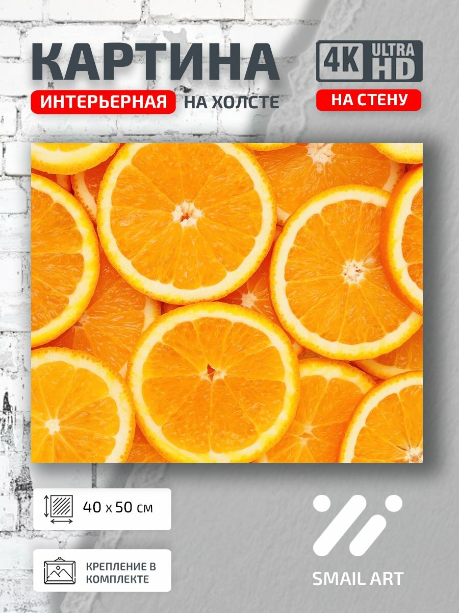 Картина на холсте интерьерная 40 на 50 на стену Спелый Food для студии кулинария интерьер