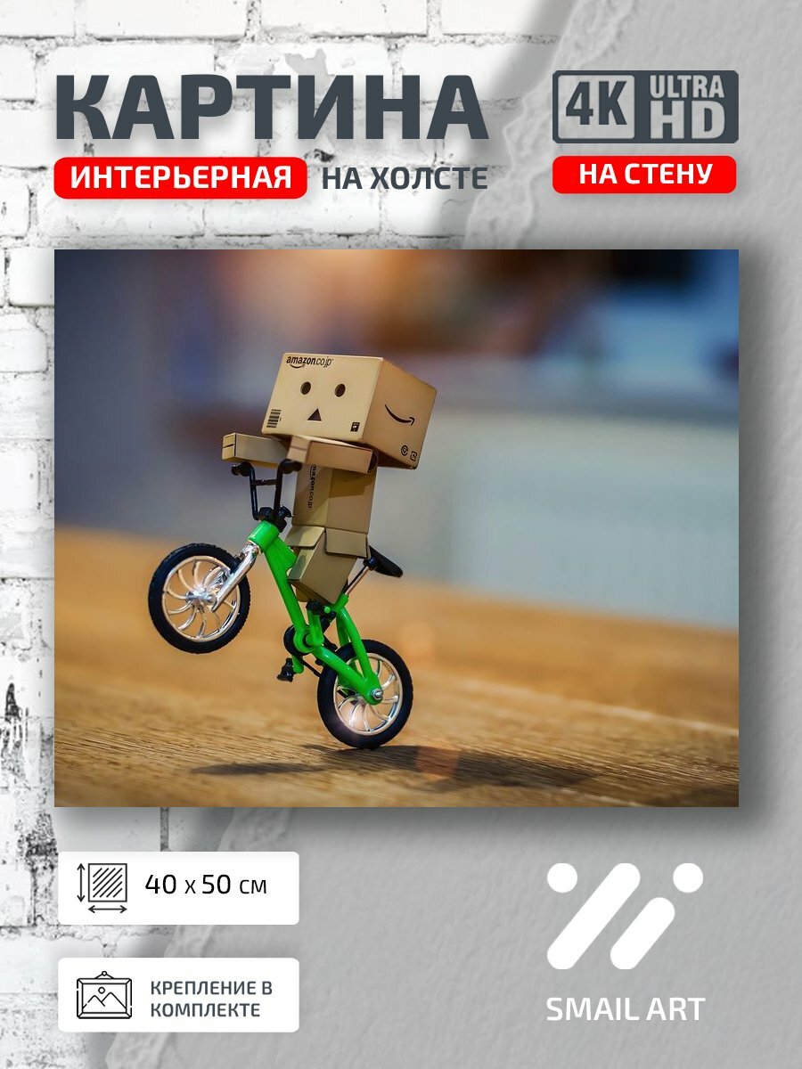 Картина на холсте интерьерная 40 на 50 на стену Прикольные bmx для гостиной атмосфера декор