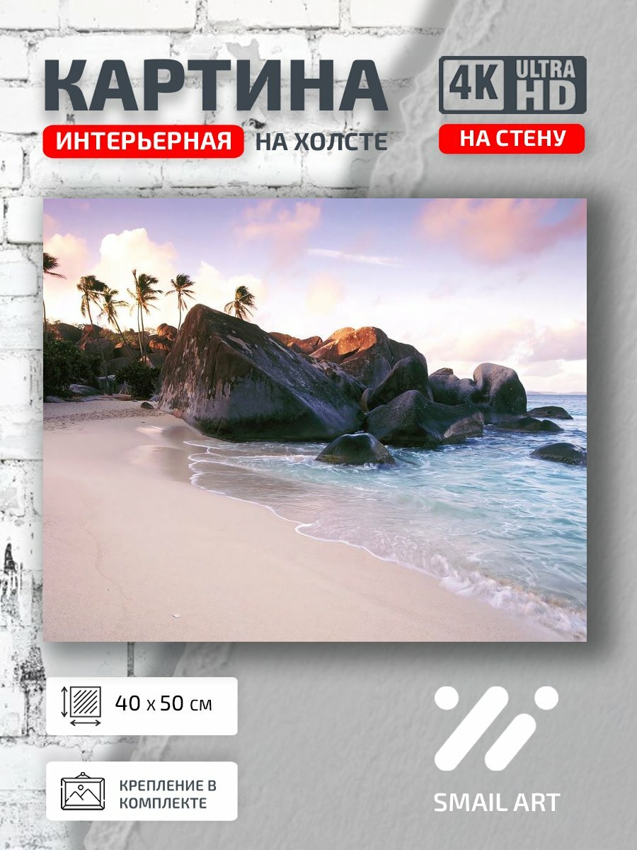 Картина на холсте интерьерная 40 на 50 на стену Живописная Sunset для кабинета атмосфера