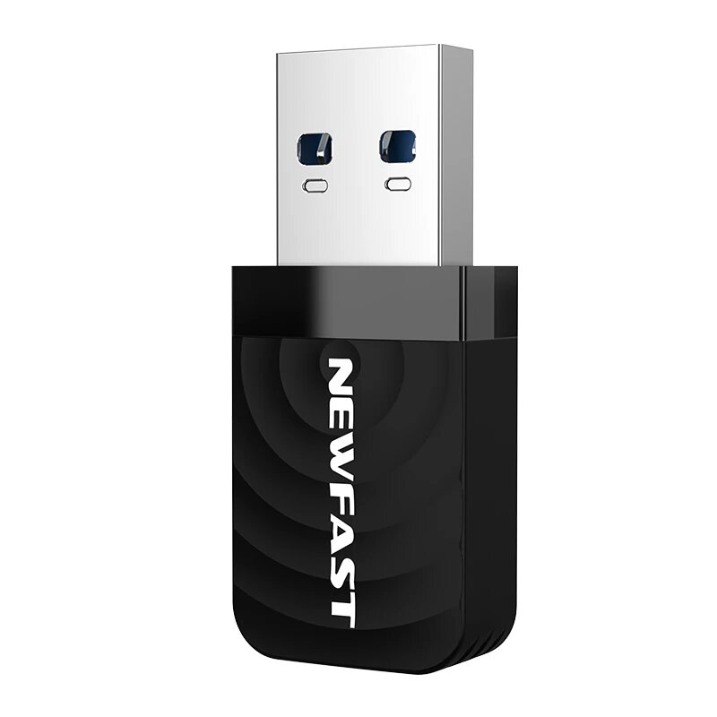 Newfast 1300 Мбит/с Двухдиапазонный USB Wi-Fi Адаптер Сетевая Карта USB3.0 Для Настольного Ноутбука Win7/8/10/11 MAC Мини-мар.