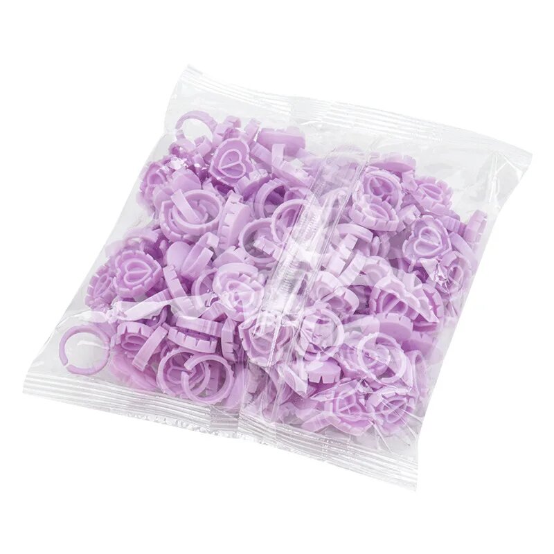 Набор для наращивания ресниц mekupeu, 50 шт. heart purple