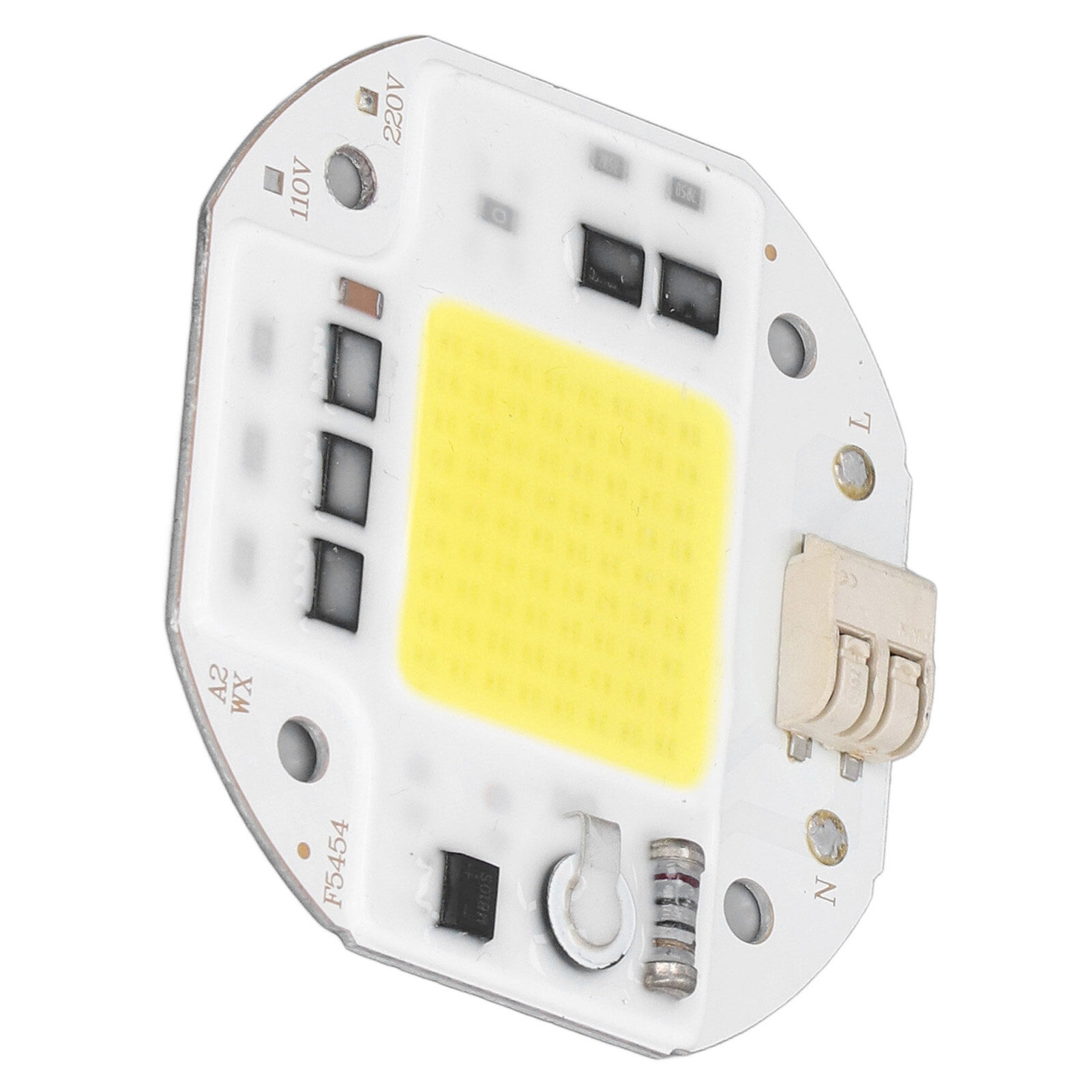 COB лампа из бисера, высокая мощность, светодиодный чип, высокая яркость, бесплатный привод для лампы DIY, прожектор, внутреннее освещение 220 В, 100 Вт, холодный белый, 5800 К-6500 К