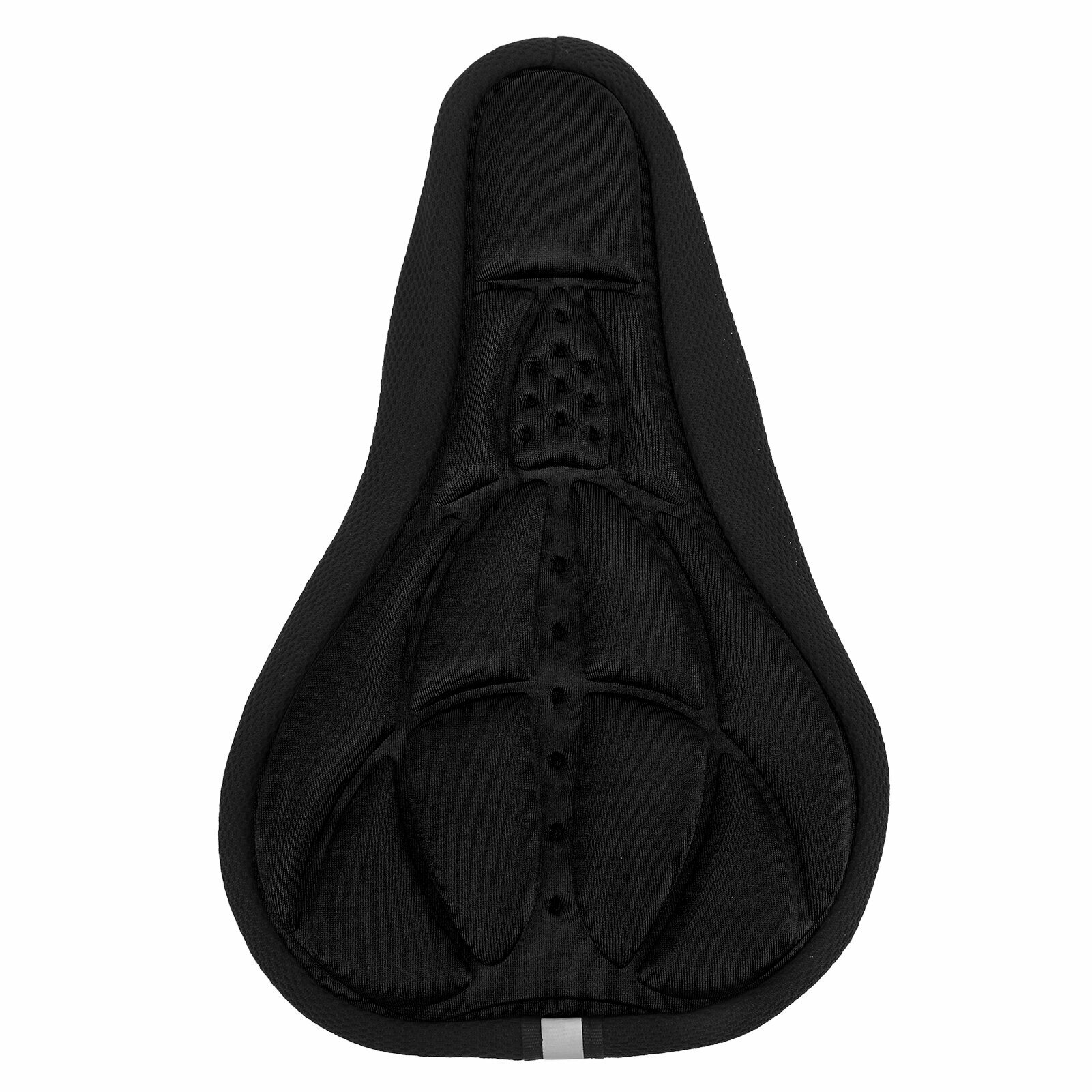 Чехол на сиденье велосипеда Мягкая дышащая прочная губка Простая установка Удобная вогнутая выпуклая конструкция Подушка сиденья велосипедаЧерный