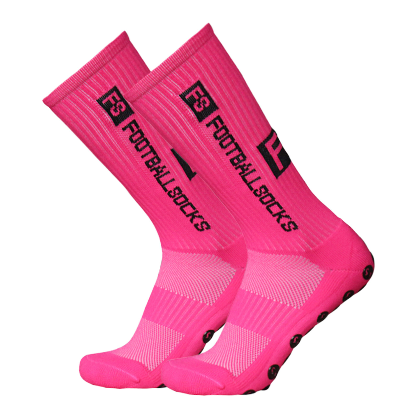 Носки для бега и спорта на открытом воздухе, стрейч носки для футбола и других видов спорта, антискользящие с грипсами, Черный/Белый/Красный/Фиолетовый/Желтый/Синий/Голубой/Темно-зеленый/Зеленый/Розовый, размер 39-46, 1 пара