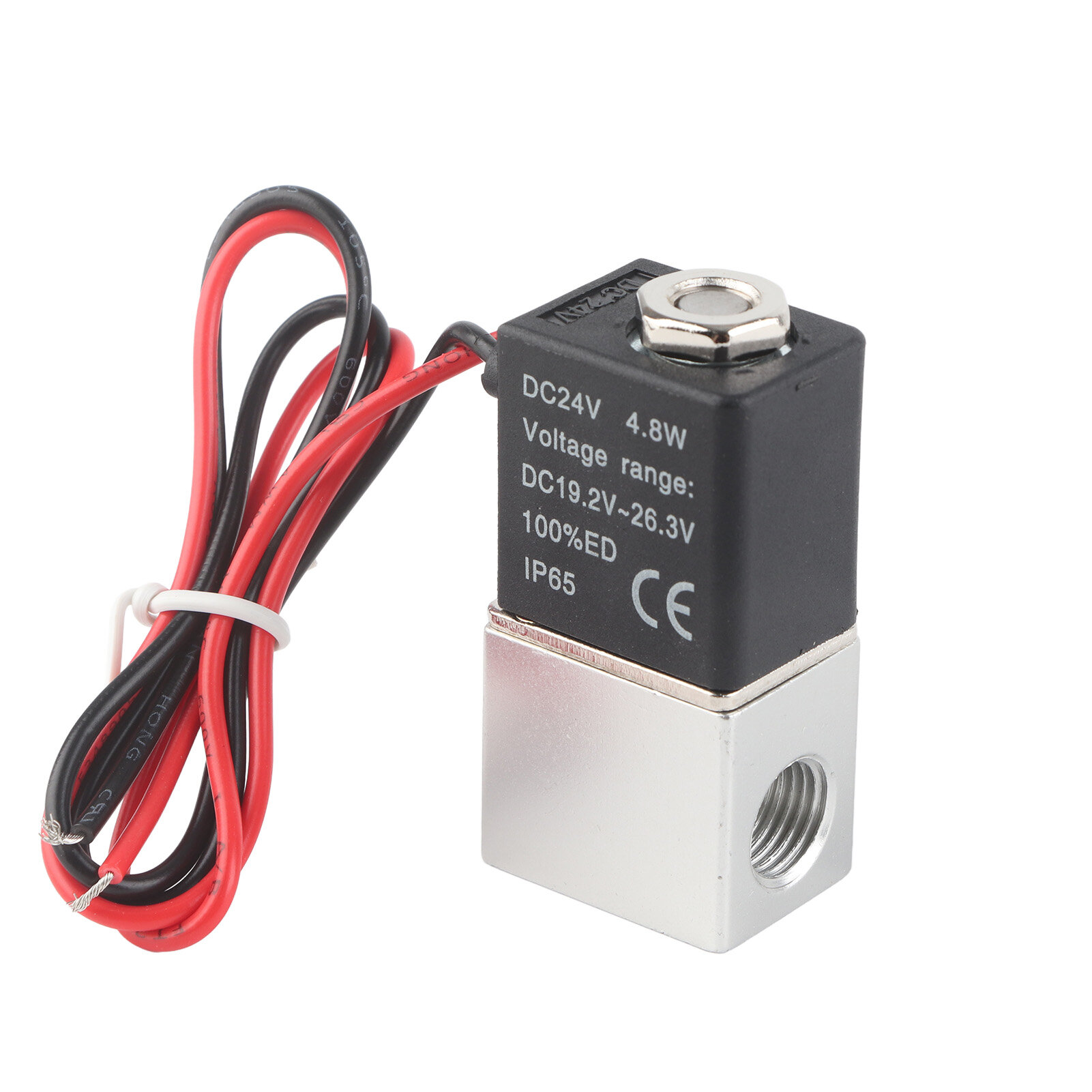 24V DC Fast Response Electric Solenoid Valve 2 Position Way Air Water OilG1/4