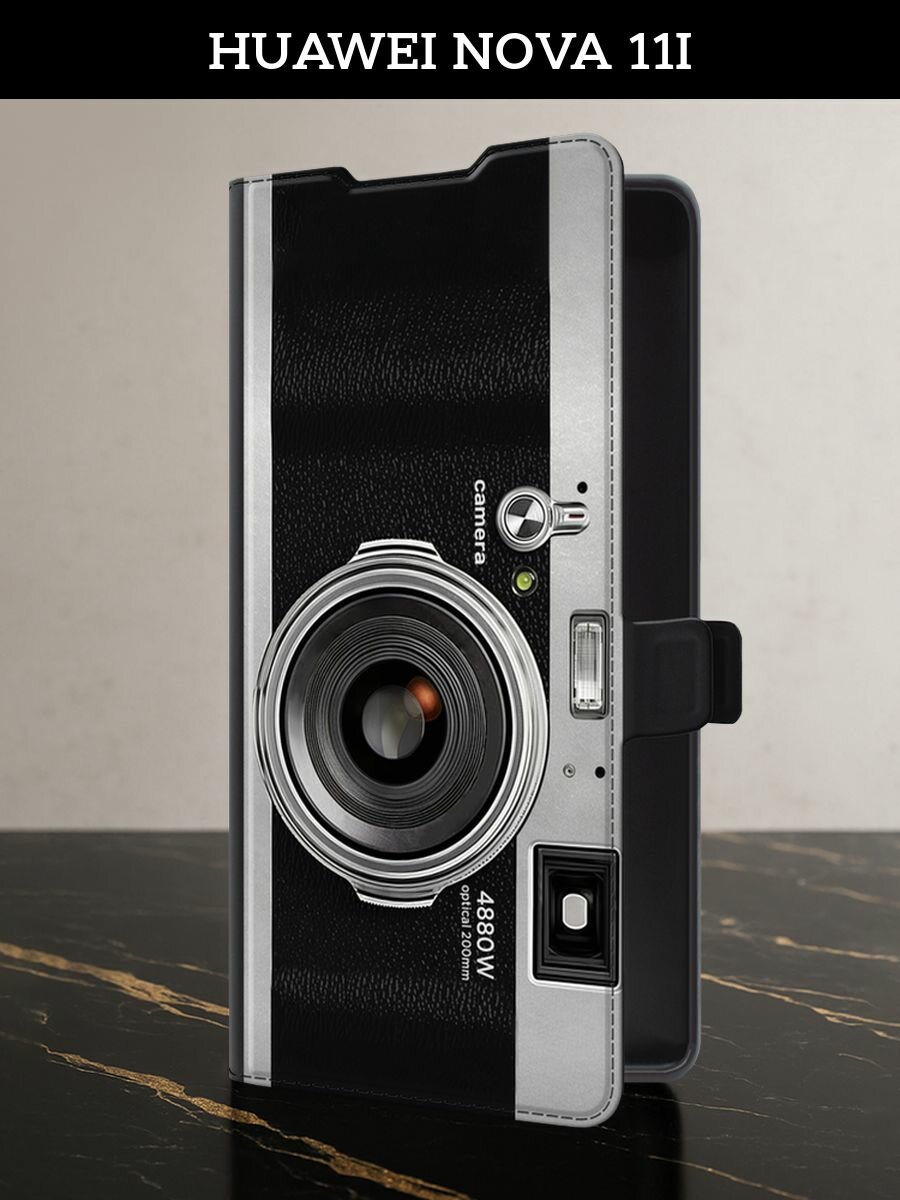 Чехол-книжка на Huawei Nova 11i (Хуавей Нова 11i) с картой эстетичный