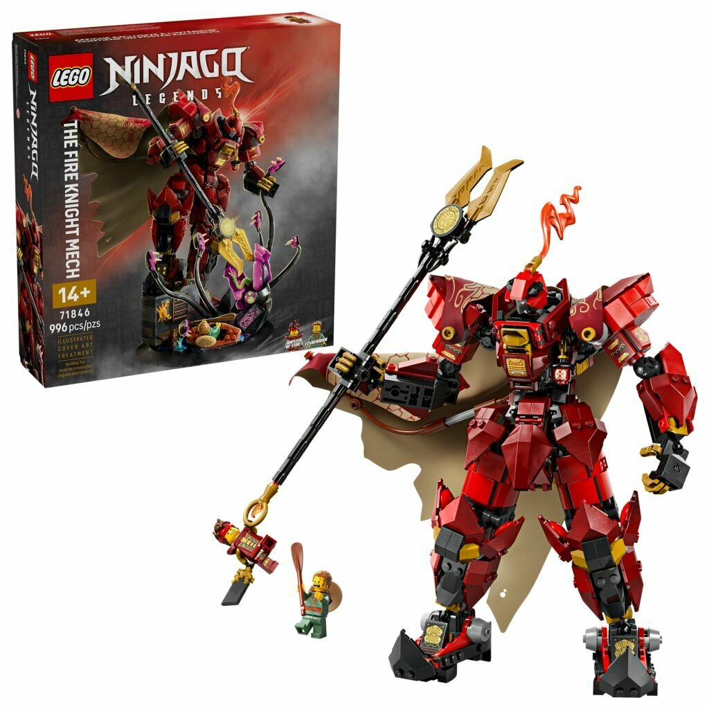 Конструктор LEGO Ninjago Мех огненный рыцарь 71846, 996 деталь, от 14 лет