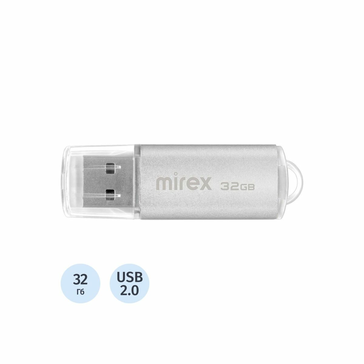 Флеш-память USB Mirex USB UNIT SILVER 32Gb (13600-FMUUSI32) (1835858)
