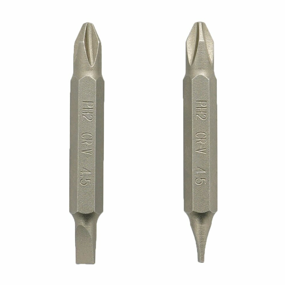 Биты Dorn PH2-SL4,5, двусторонние, магнитные, длина 50мм, набор 2шт