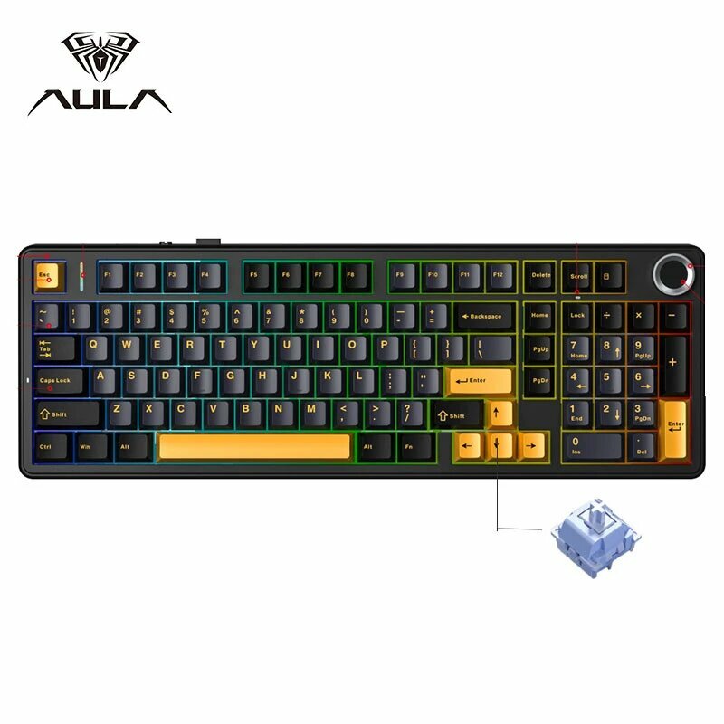 Игровая механическая клавиатура AULA F99 Pro 96% OG Vector Star Axis