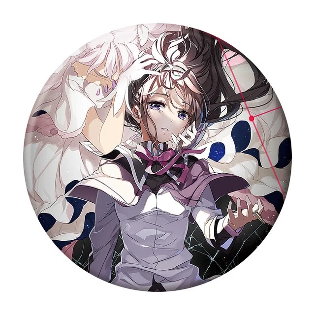 58 мм аниме Puella Magi Madoka Magica, булавки, милая фигурка, значок, жесть ручной работы, брошь для рюкзака, одежда, ювелирные изделия, подарки