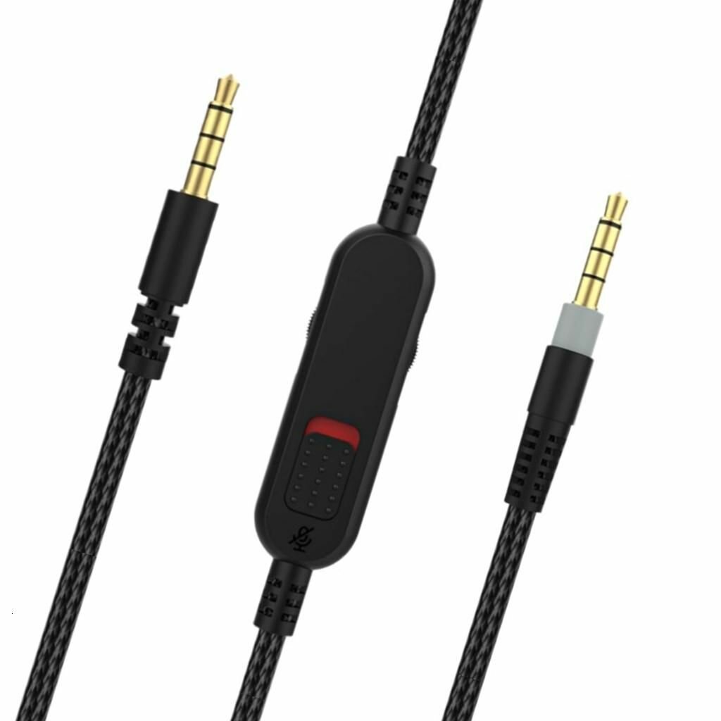 Прочный плетеный аудиокабель с регулятором громкости для CloudAlpha