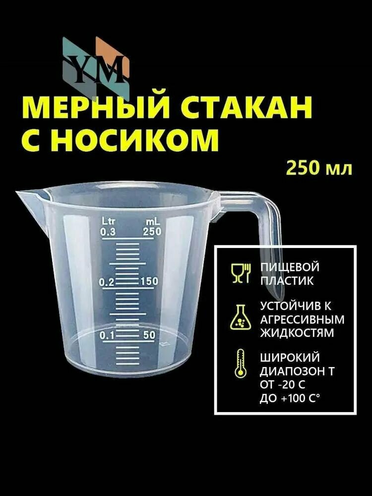 Емкость мерная, 250 мл, 1 шт