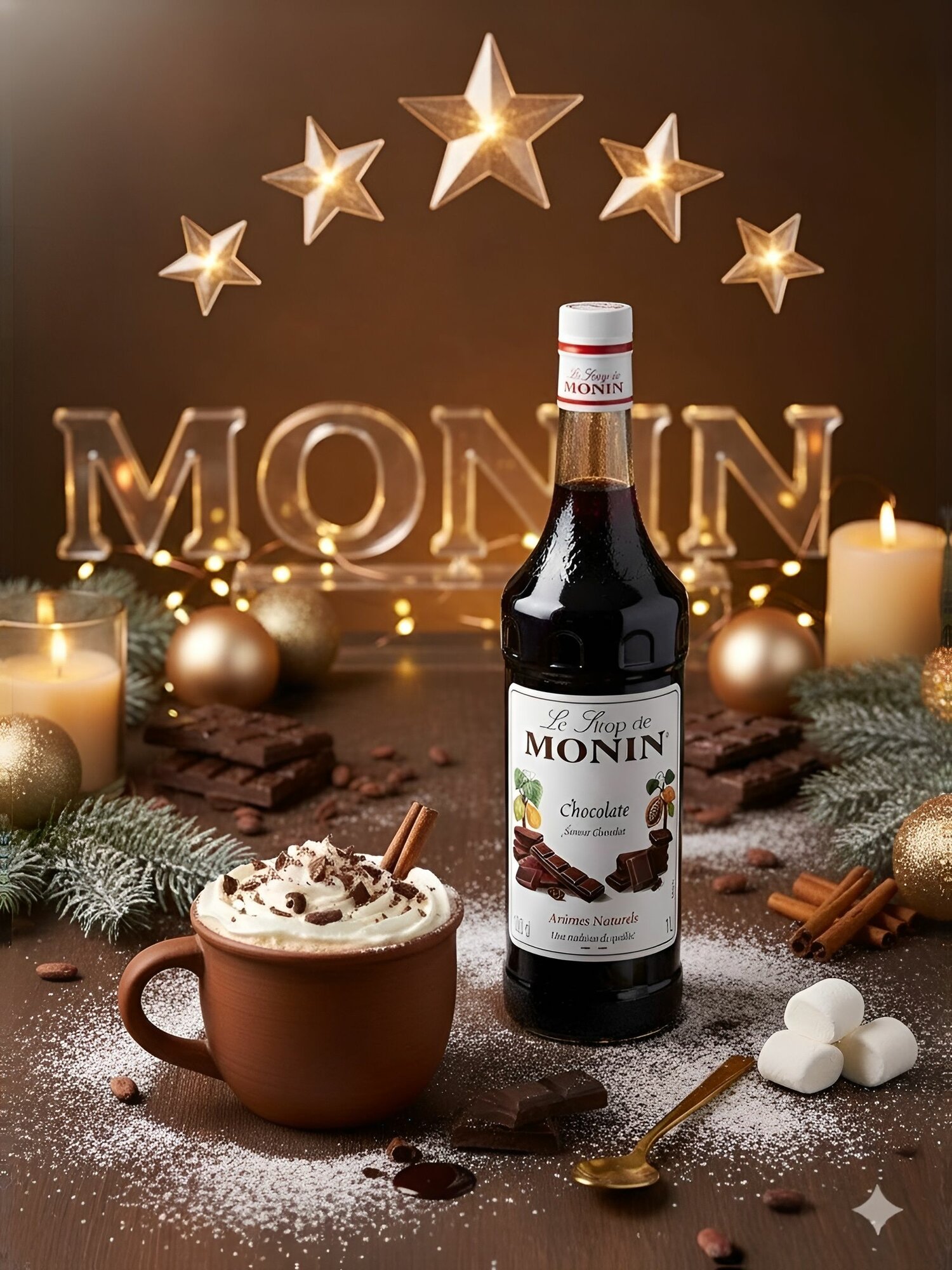 Сироп Monin Шоколадный для кофе, молочных коктейлей и десертов