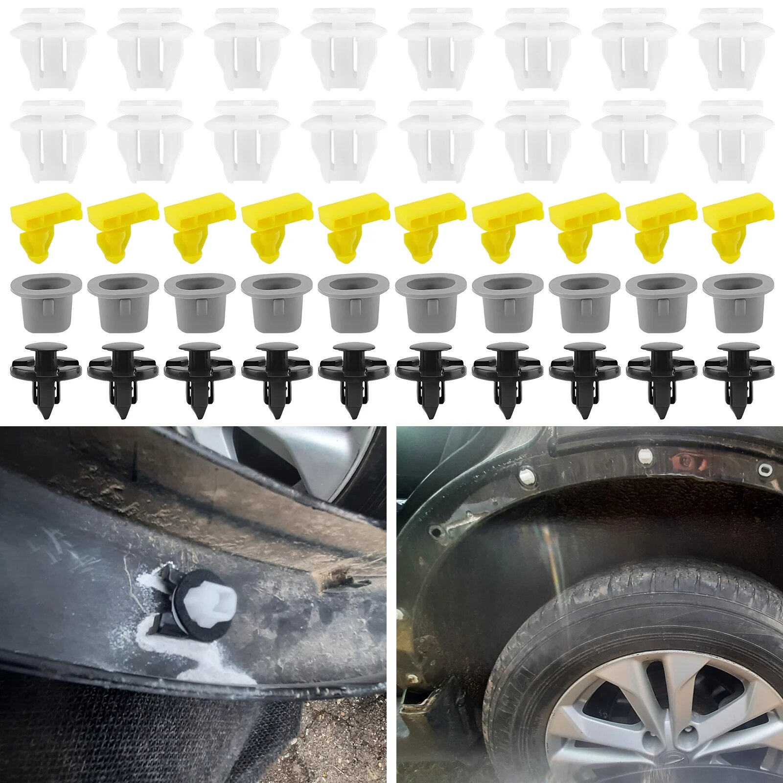 46 фиксаторов для колесной арки Nissan Infiniti